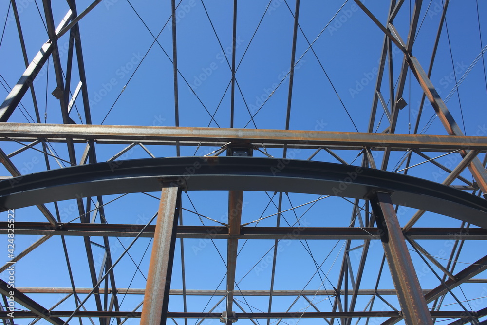 Construction Steelwork Steel framework structure Stock Photo | Adobe Stock