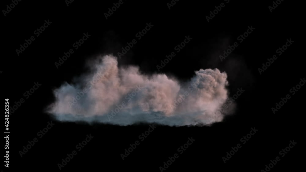 4k cloud loop. beautiful fast billowing cloud Stock Video | Adobe Stock