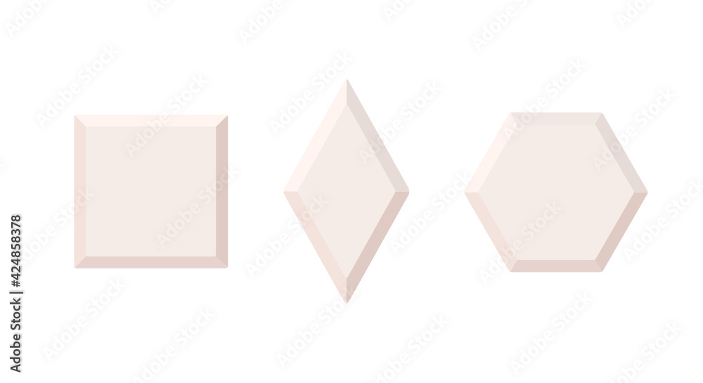 Geometric Shapes, Abstract Shapes, 3-D Vector Shapes, Round Circle ...