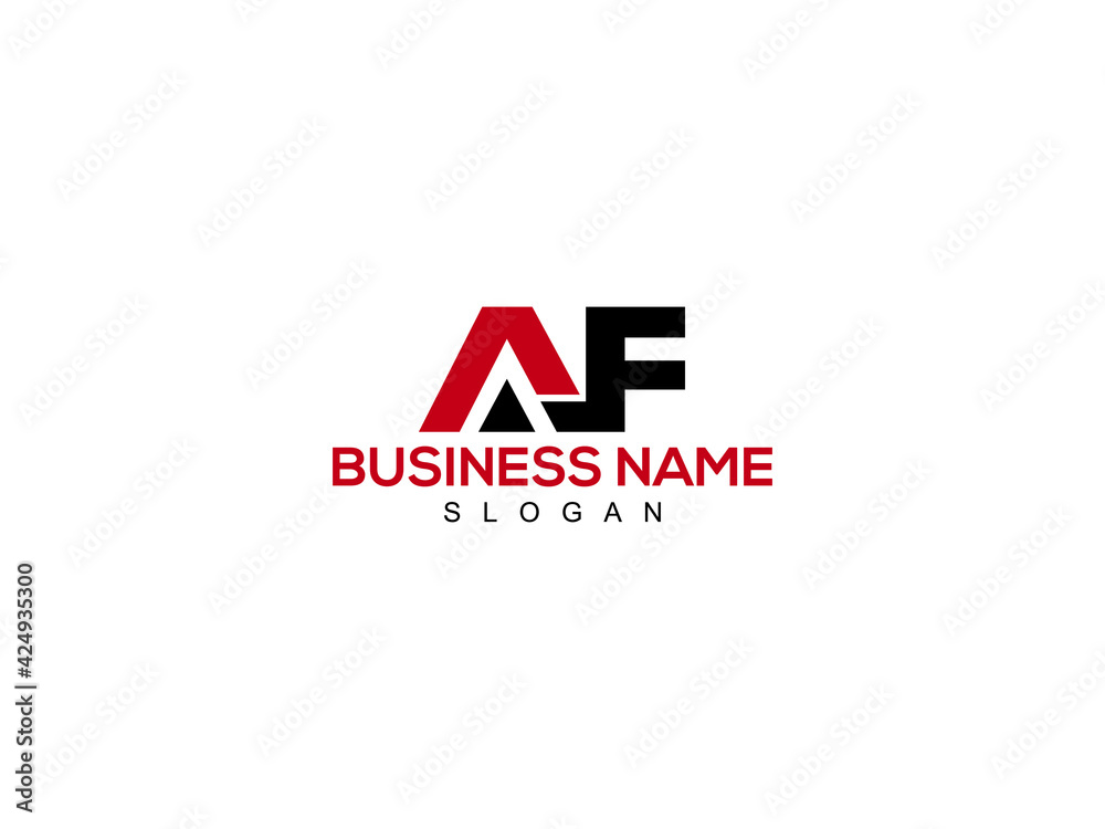 AF Logo design, af letter logo For New Business Stock Vector | Adobe Stock