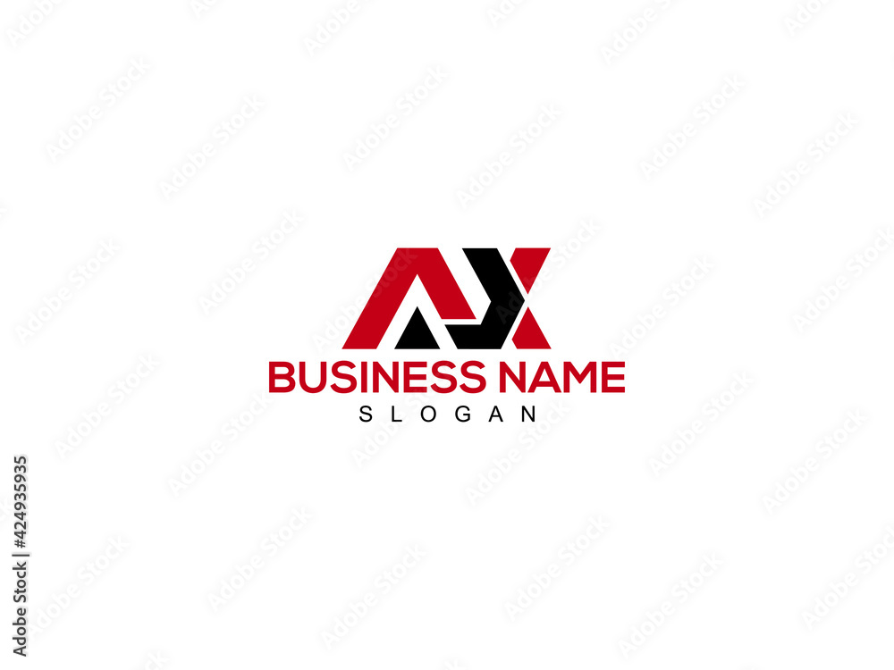 AX Logo design - AX letter logo For New Business Stock Vector | Adobe Stock