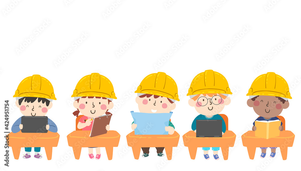 Students Working Hard Clipart People