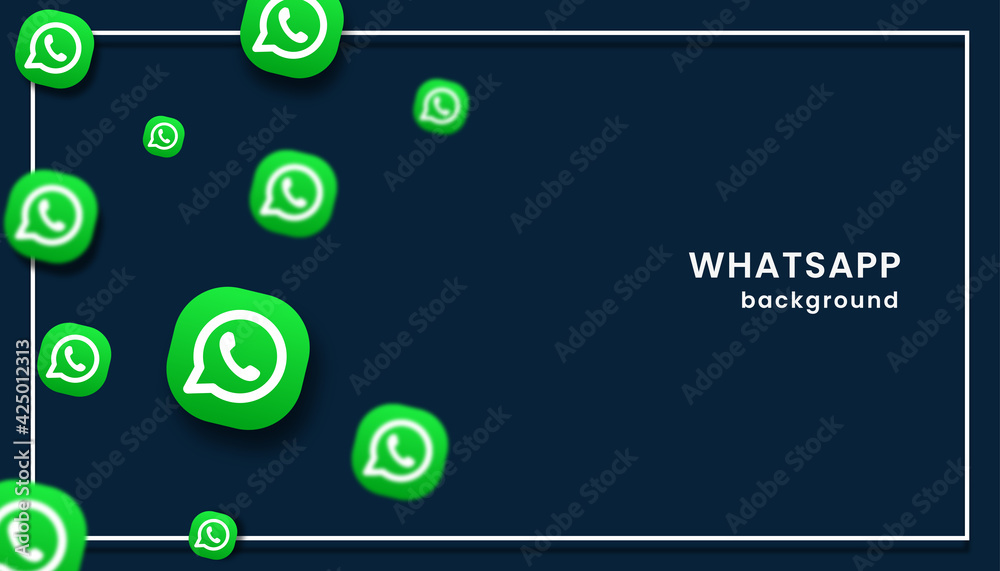 Whatsapp background or banner Stock Vector | Adobe Stock