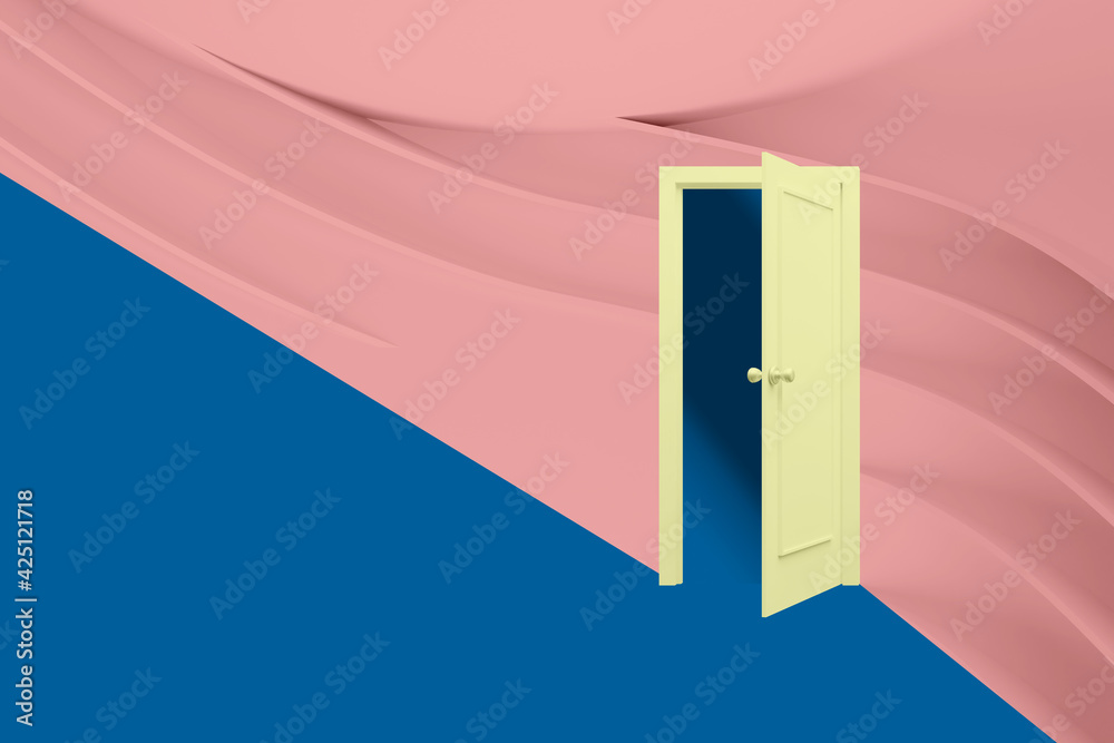 An architectural abstract background of rounded shapes and a slightly ...