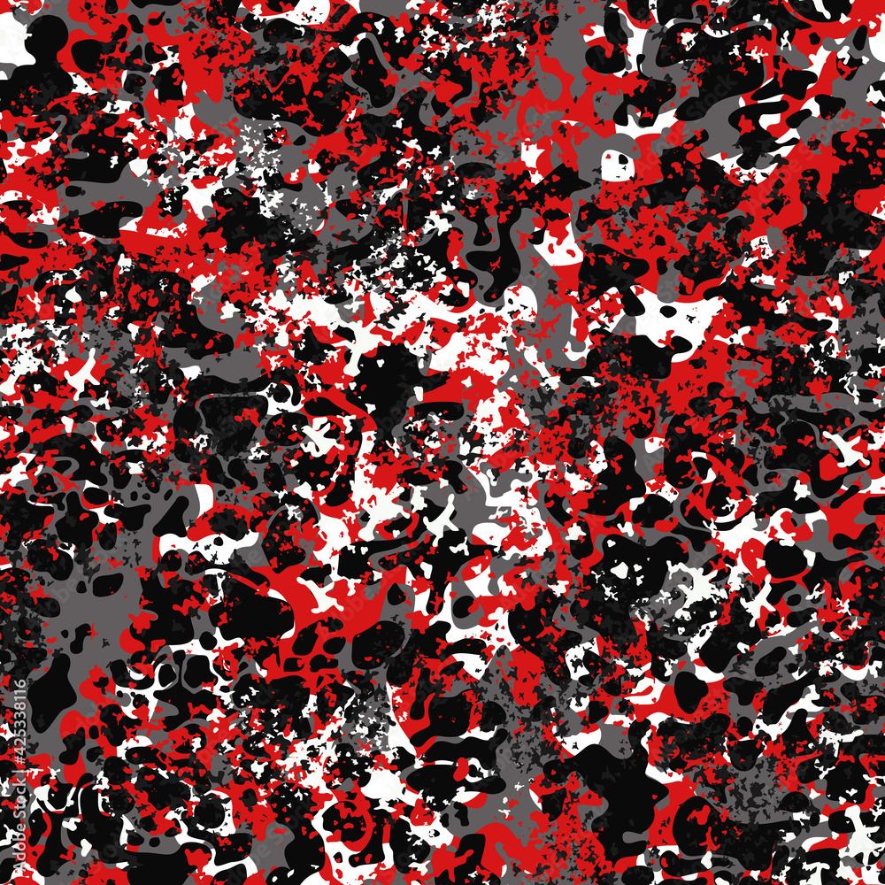 Camouflage seamless pattern from spots. Modern camo texture. Abstract ...