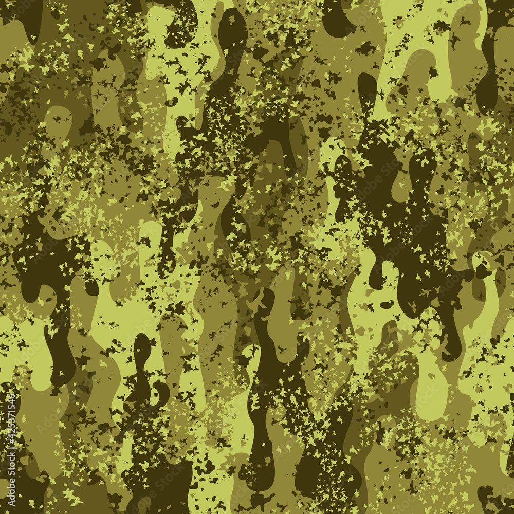 Camouflage seamless pattern modern. Abstract camo. Endless texture of ...
