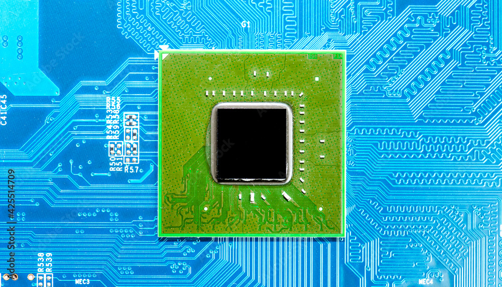 Abstract,close up of Mainboard Electronic background. (logic board,cpu ...