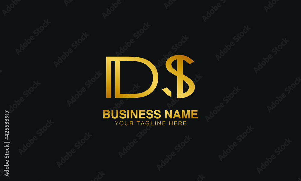 initial logo | DS D S initial based abstract modern minimal creative ...
