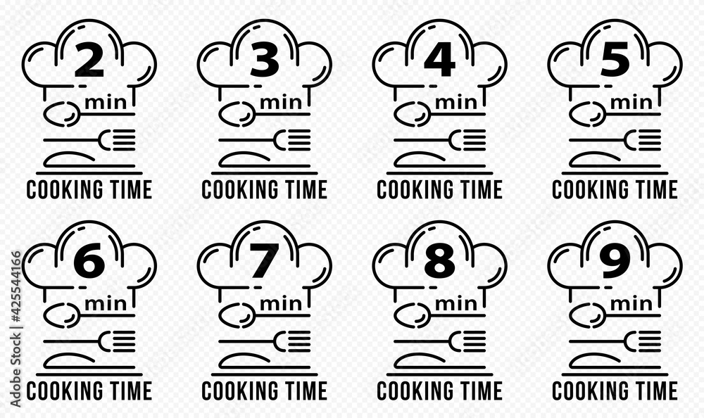 Stamps for product packaging. Recommended cooking times for pasta and ...