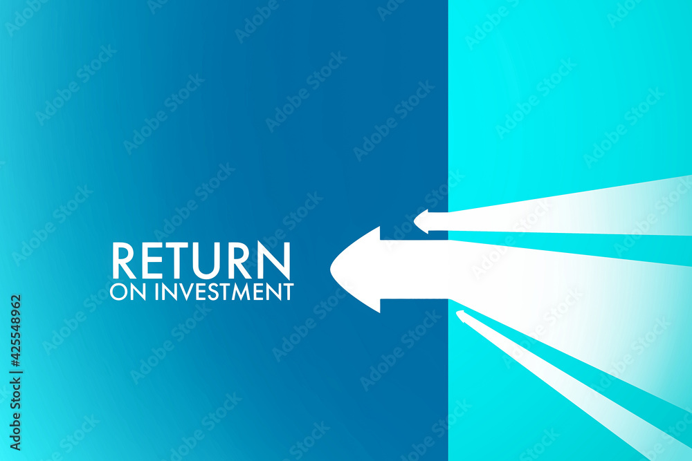 the concept of the right direction of the business arrow to success and ...