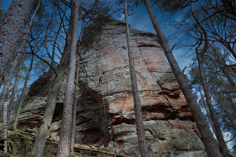 beautiful rocks and landscapes in the "Dahner Felsenland" - Germany ...