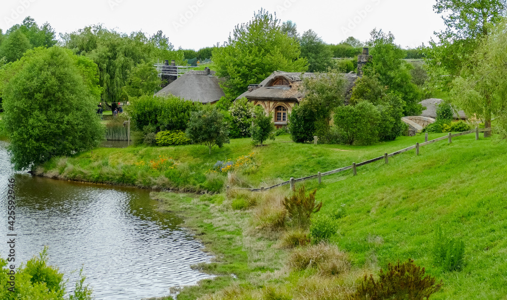Matamata, Waikato, New Zealand - September 09. 2019: Idyllic scenery at ...