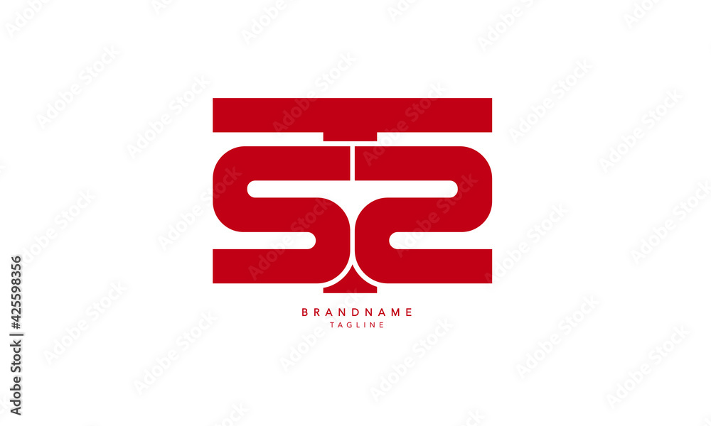 Alphabet letters Initials Monogram logo STS, ST, TS Stock Vector ...