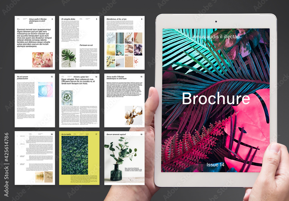 Modern and Timeless Digital Brochure Layout Stock Template | Adobe Stock