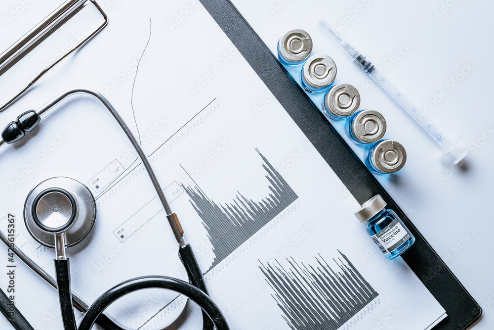 Statistics covid. Doctor stethoscope, hospital healthcare infographic ...
