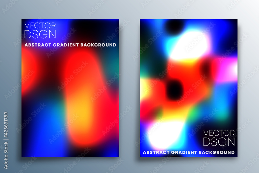 Set of gradient texture design for background, wallpaper, flyer, poster ...