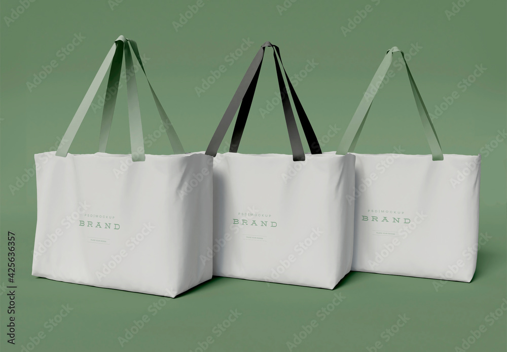 Three Bags Mockup Stock Template | Adobe Stock