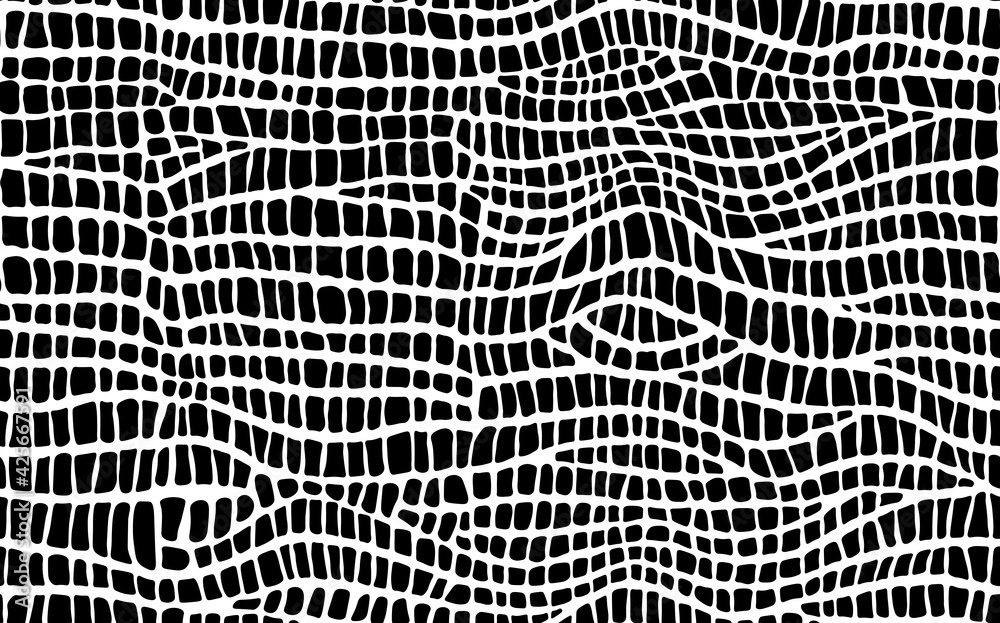 Abstract modern crocodile leather seamless pattern. Animals trendy ...