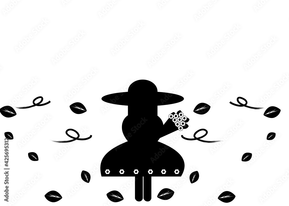 Hand draw line art broken heart. Copy space for your text. Sadness ...