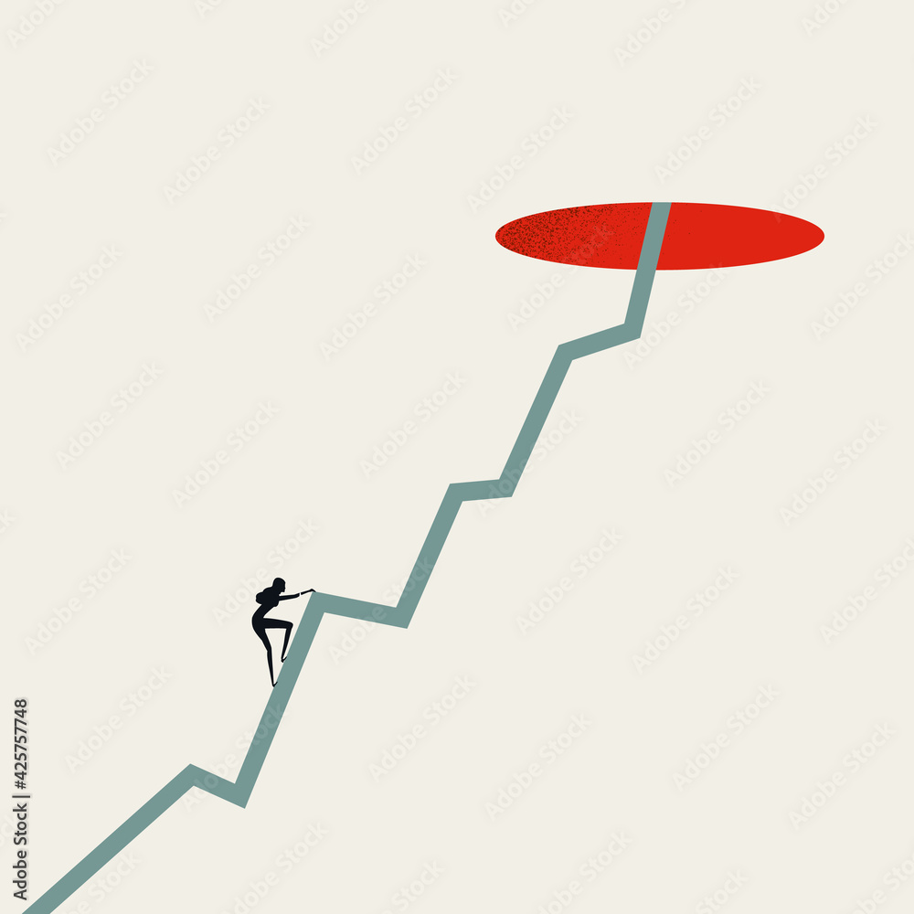 Business hope and future vector concept. Symbol of growth, success ...