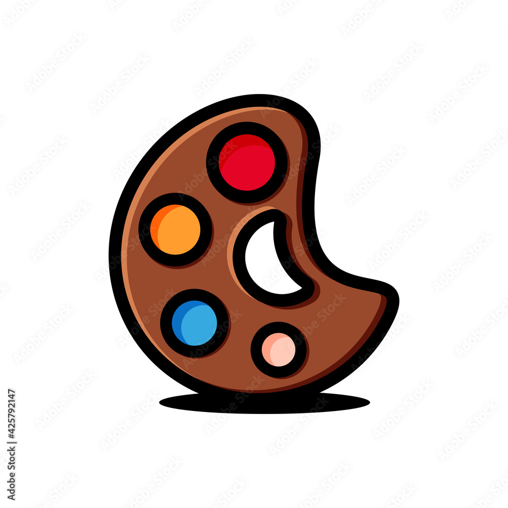 vector color palette illustration design. The color palette with an ...