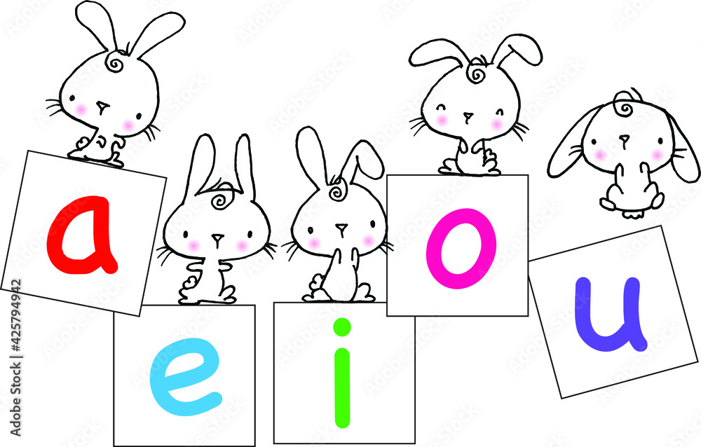 writing numbers book vector cartoon education book learn phonics Stock ...