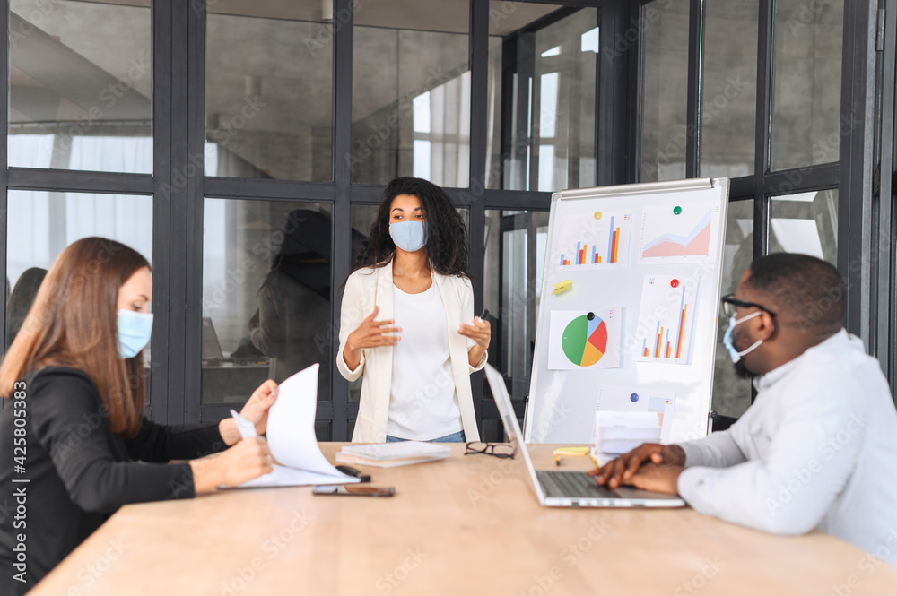 Social distancing in public place, disease prevention on quarantine ...