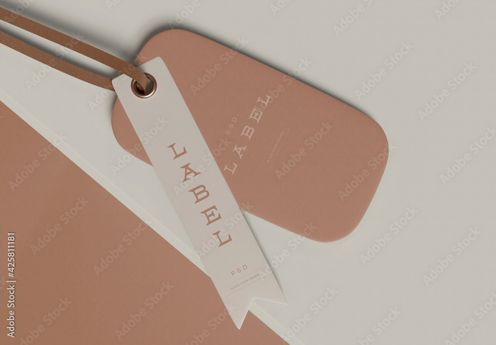 Two Label Mockups Stock Template | Adobe Stock