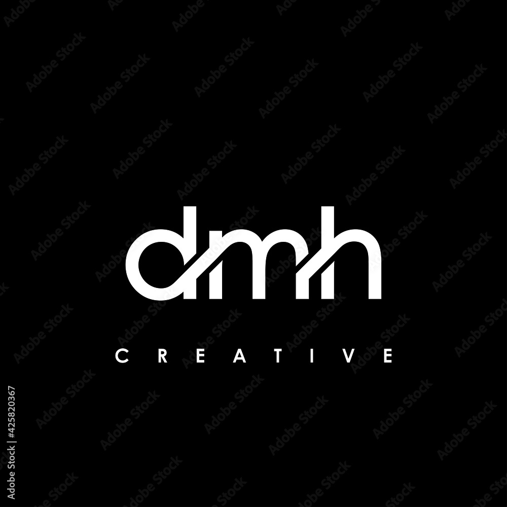 DMH Letter Initial Logo Design Template Vector Illustration Stock ...