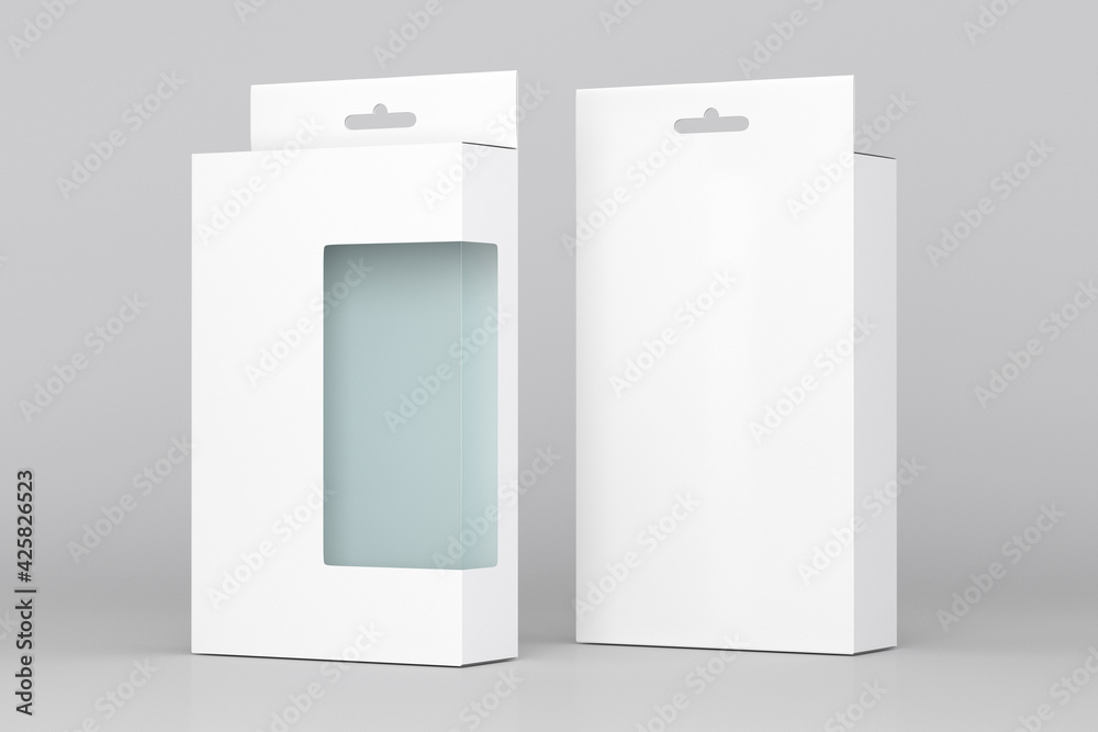 Slatwall Hook package blank white box euro slot hanger for Pegboard ...