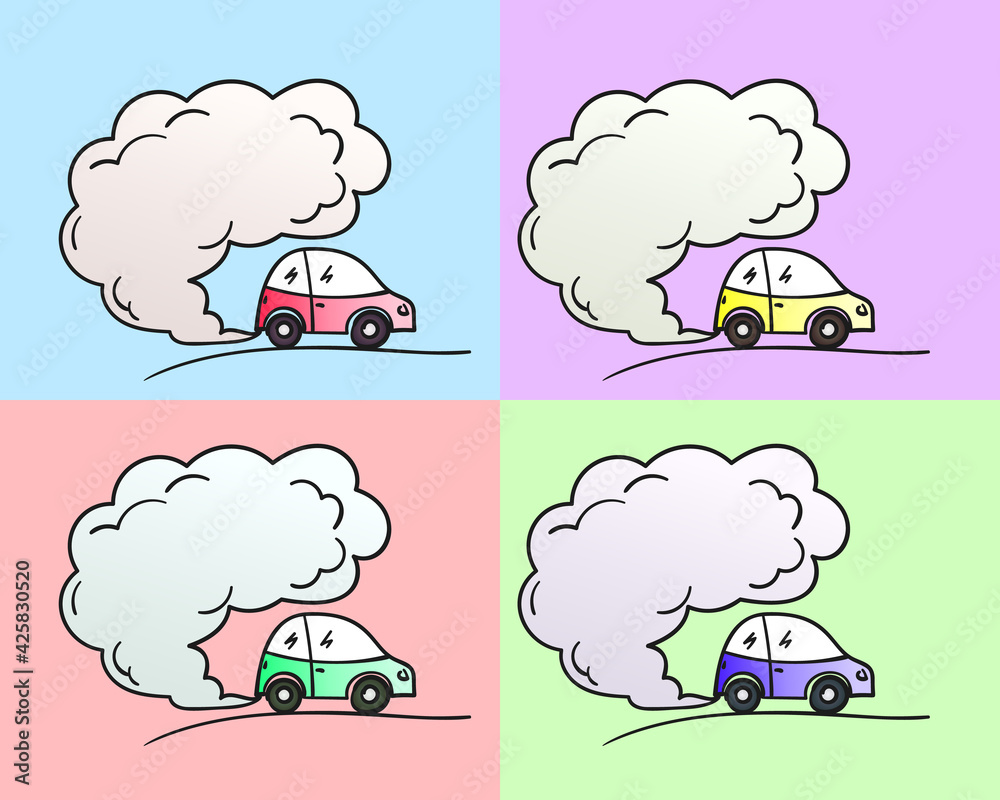 Car Pollution Cartoon