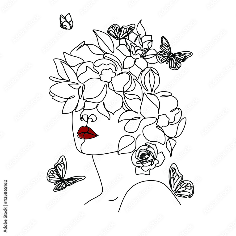 Abstract Faces Coloring Pages