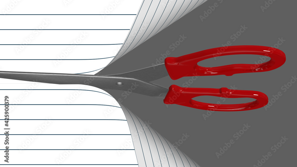 Scissors Paper Craft Transition Stock Template | Adobe Stock