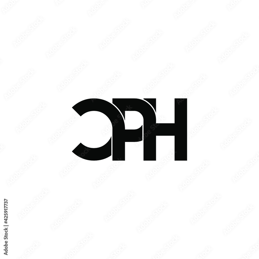 cph letter original monogram logo design Stock Vector | Adobe Stock