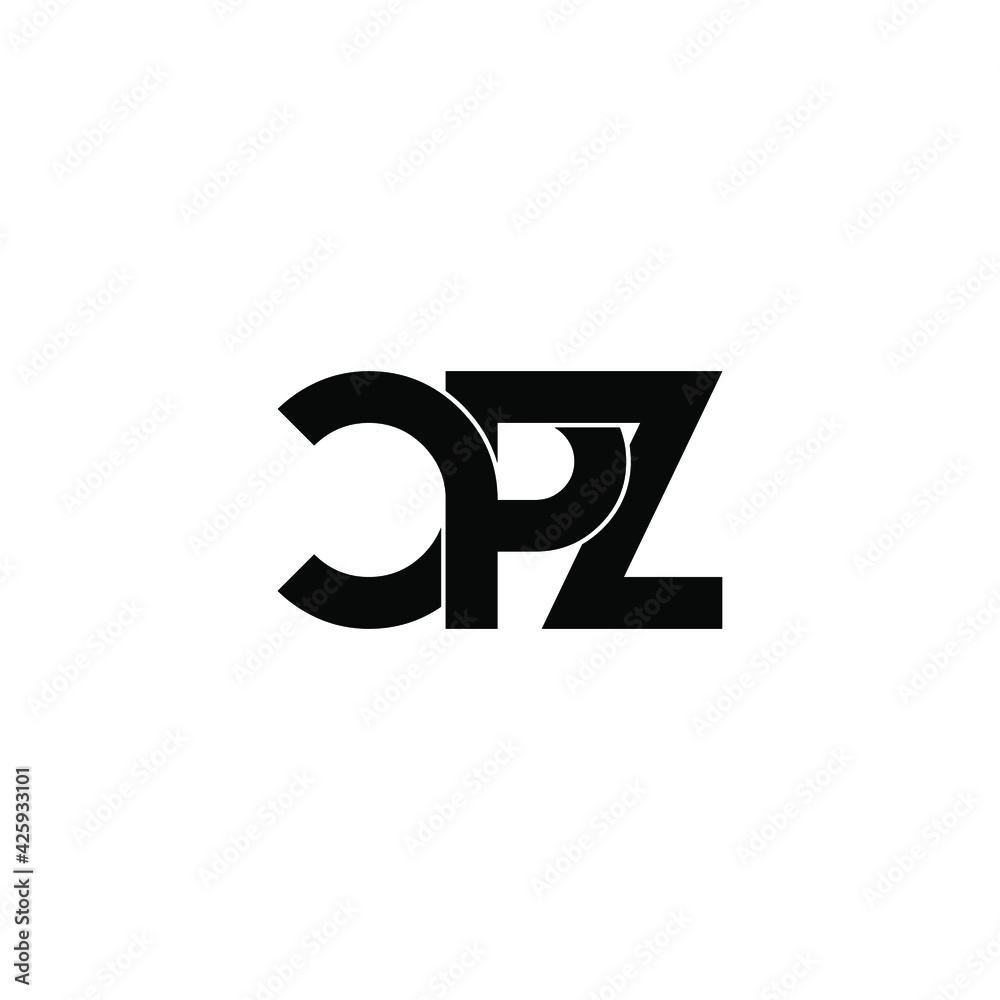 cpz letter original monogram logo design Stock Vector | Adobe Stock