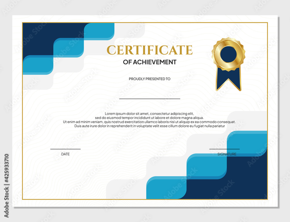 certificate background design template for graduation and appreciation ...