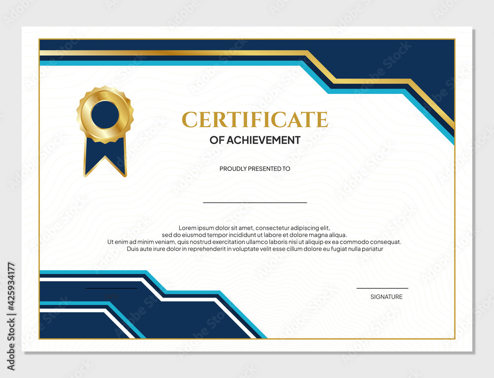 certificate background design template for graduation and appreciation ...