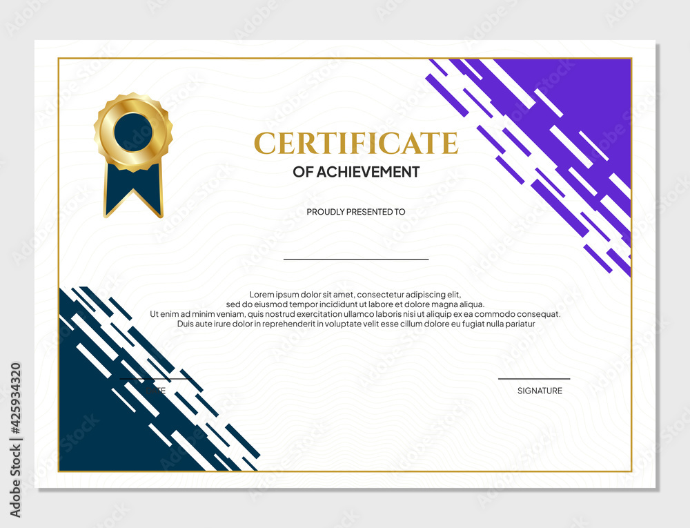 certificate background design template for graduation and appreciation ...