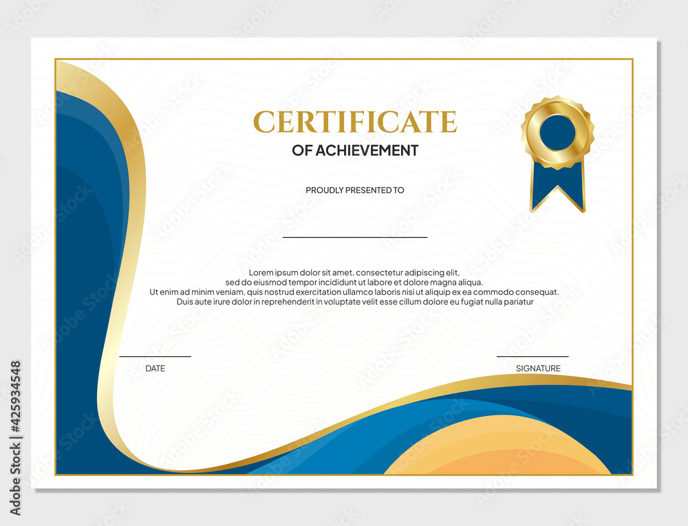 certificate background design template for graduation and appreciation ...