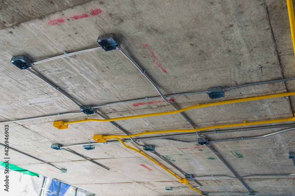 Foto de Electrical conduit for cable routing between electrical ...