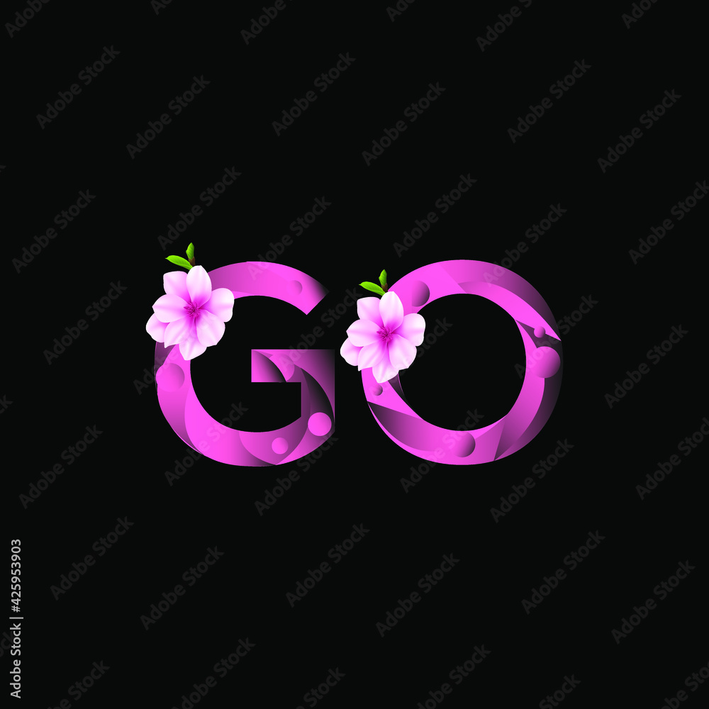 GO LOGO, GO ICON, GO VECTOR, GO LETTER, GO MINIMALIST, GO FLAT, GO ...