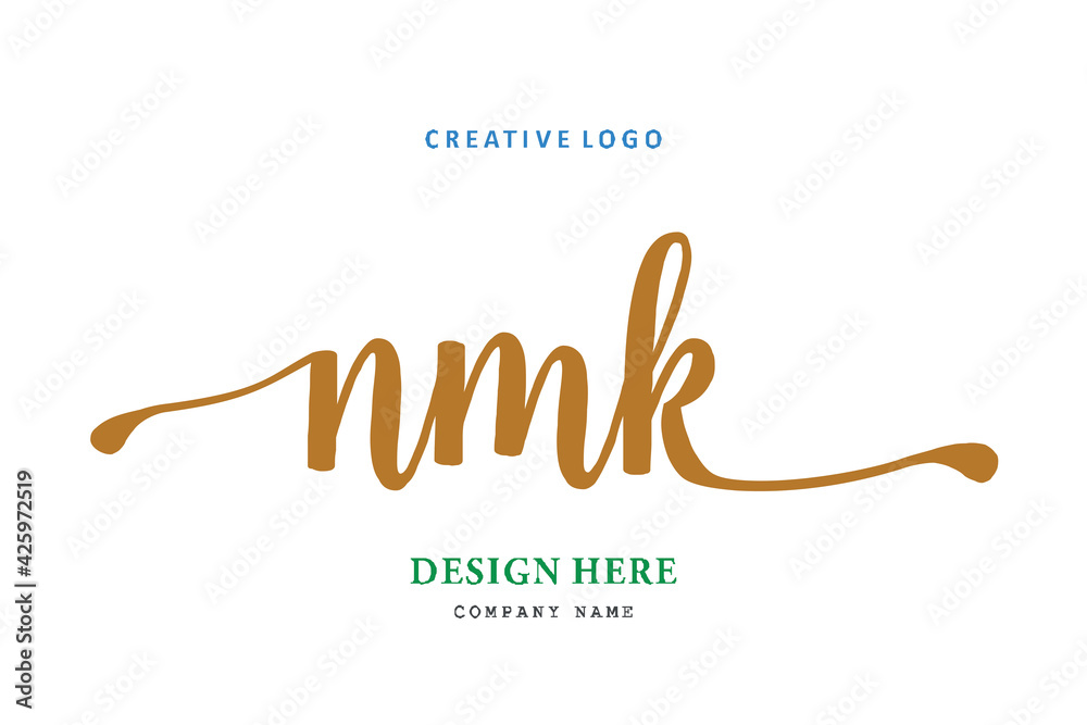 NMK lettering logo is simple, easy to understand and authoritative ...