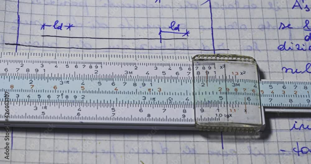 VINTAGE SLIDE RULE. Old school calculating. Make calculations on a ...