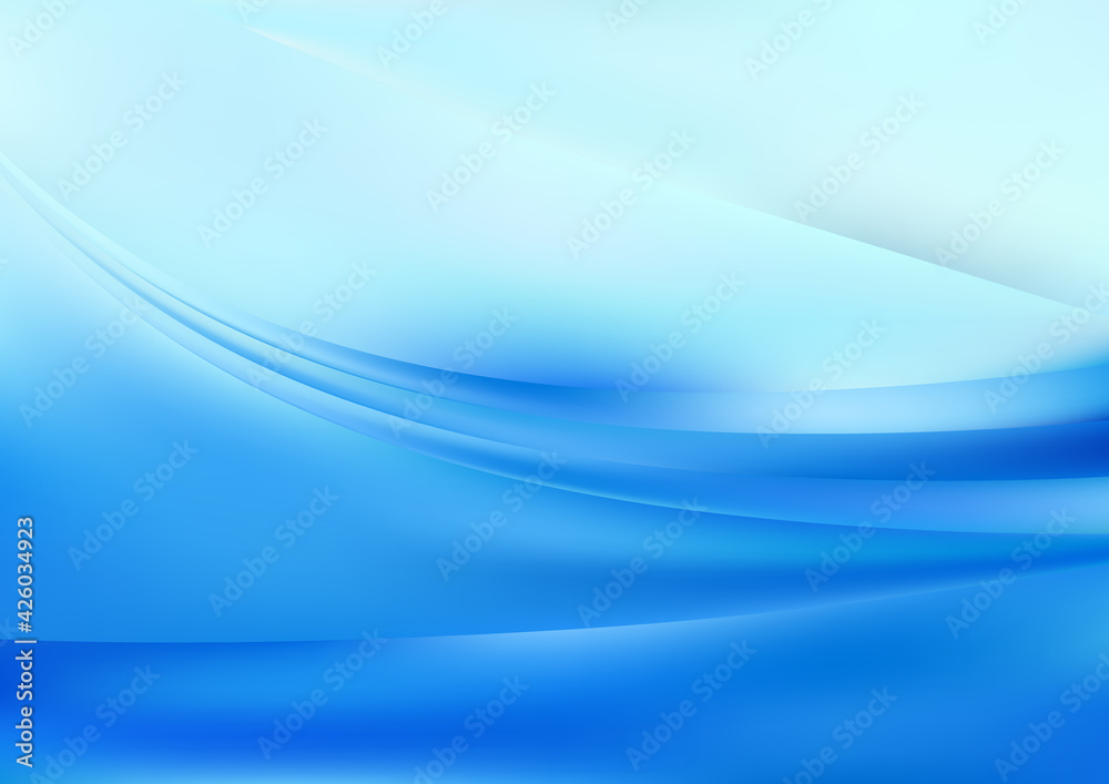 Glowing Abstract Blue Wave Background Illustrator Stock Vector | Adobe ...