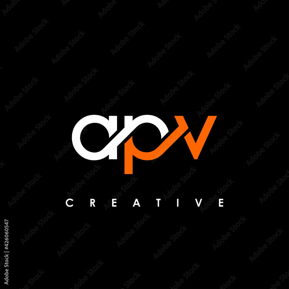 APV Letter Initial Logo Design Template Vector Illustration Stock ...