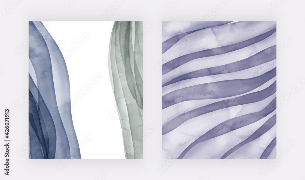 Brush stroke watercolor freehand backgrounds for cards, banners and ...