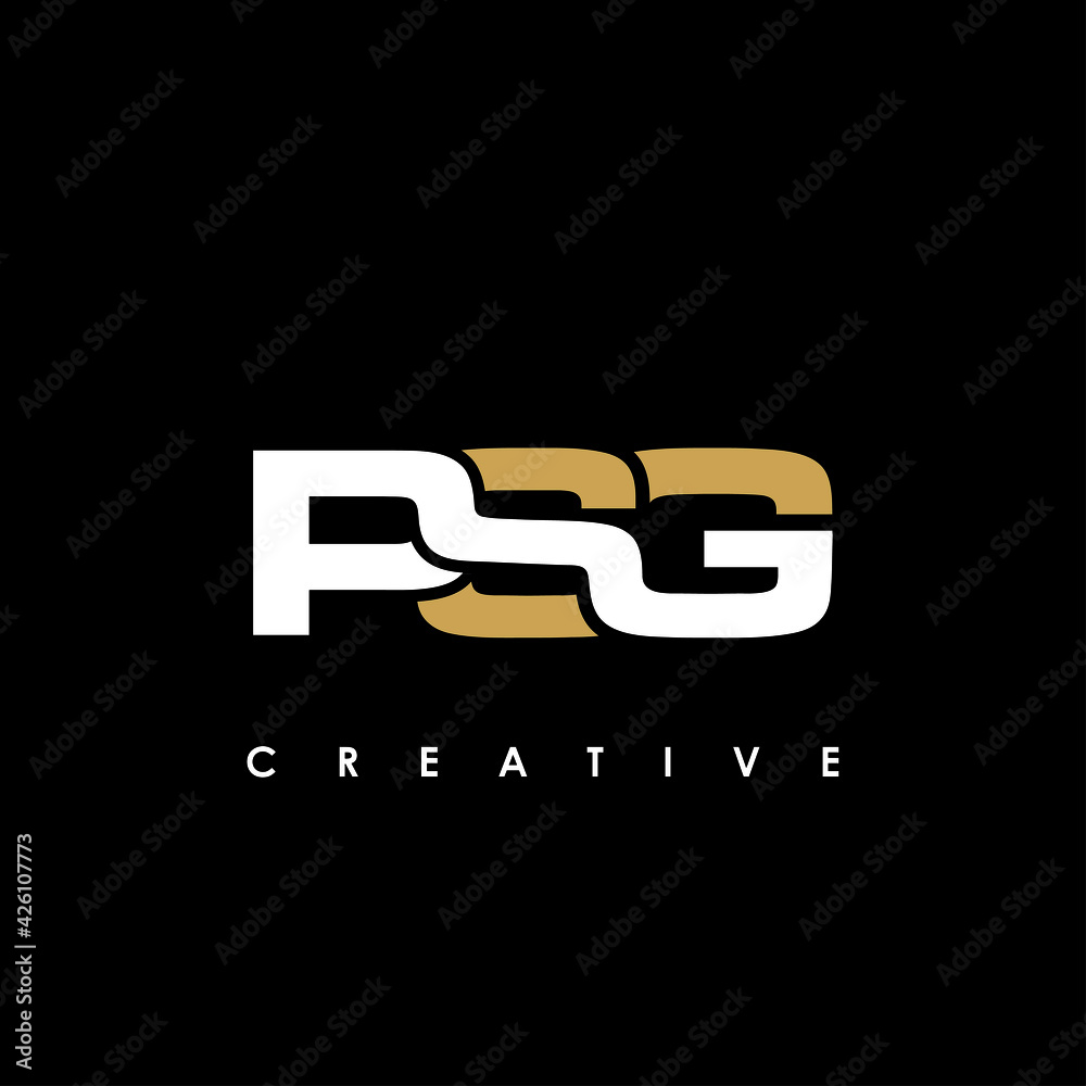 PSG Letter Initial Logo Design Template Vector Illustration Stock ...