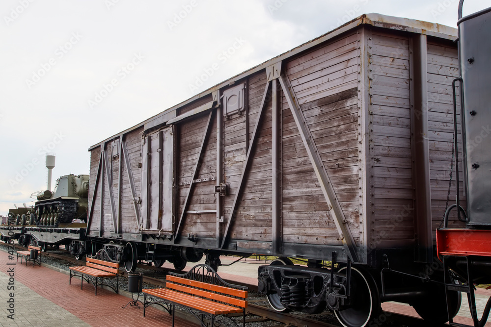 the legendary weapon of victory the train of the Soviet Union army of ...