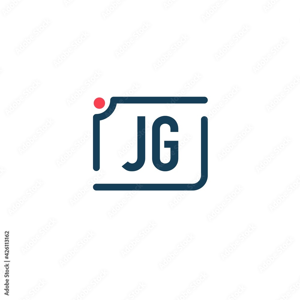 Initial Letter JG Camera Logo Design Template. Creative people template ...
