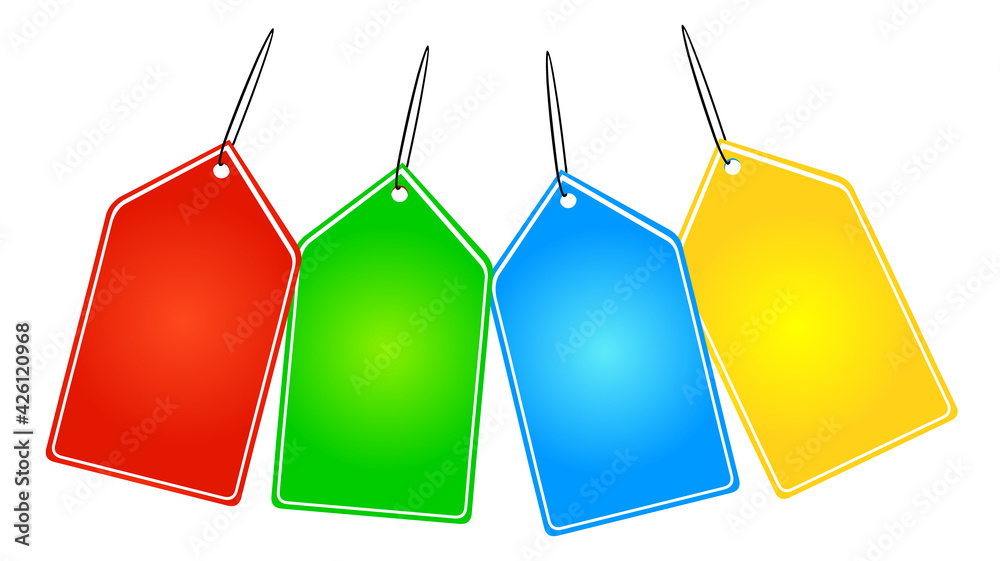 Hang tag clipart vector illustration Stock Vector | Adobe Stock